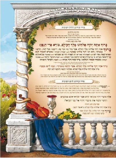 Laminated Poster 20" x 28"-- Kiddush – Tiferes Judaica