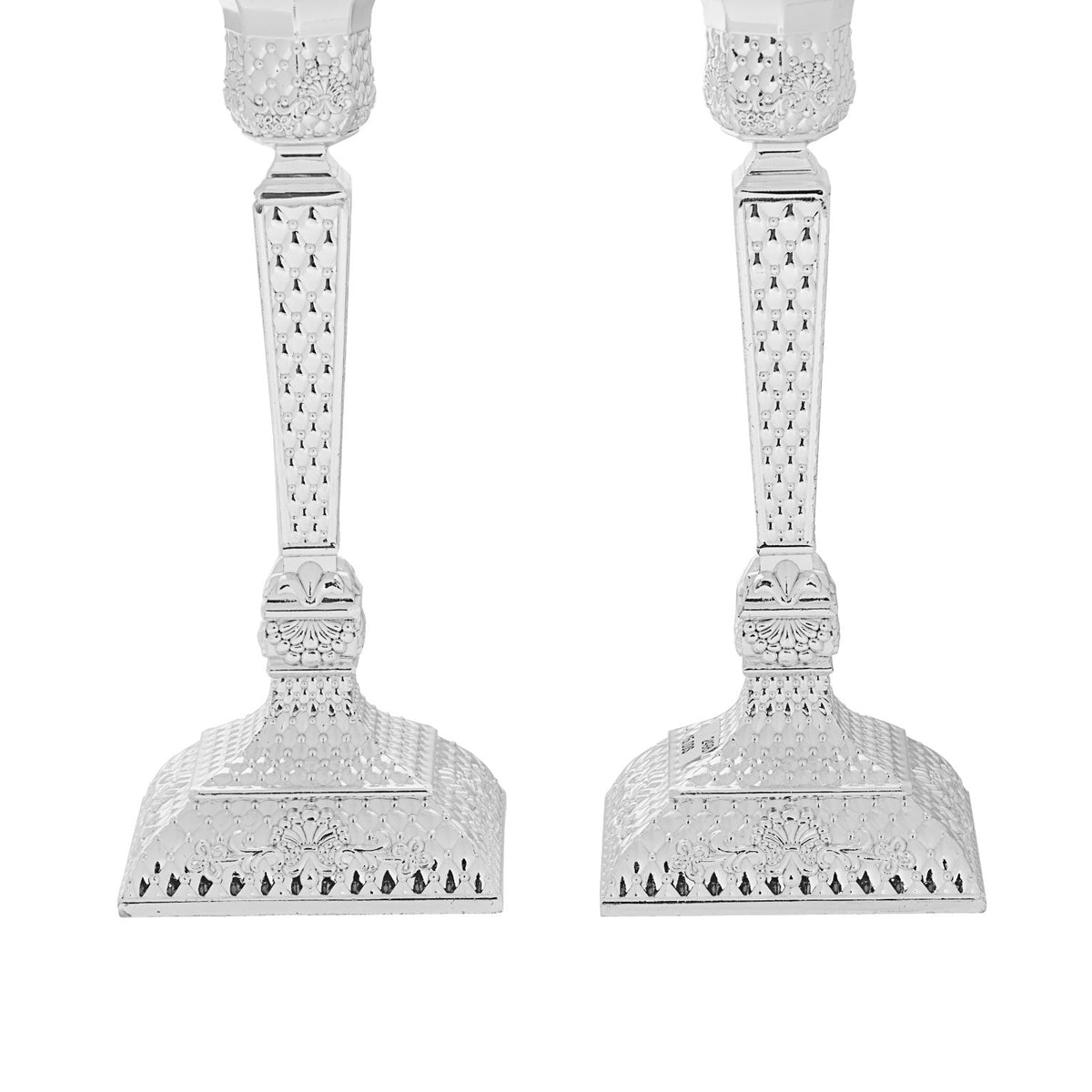 Candlestick silver Plated Diamond – Tiferes Judaica